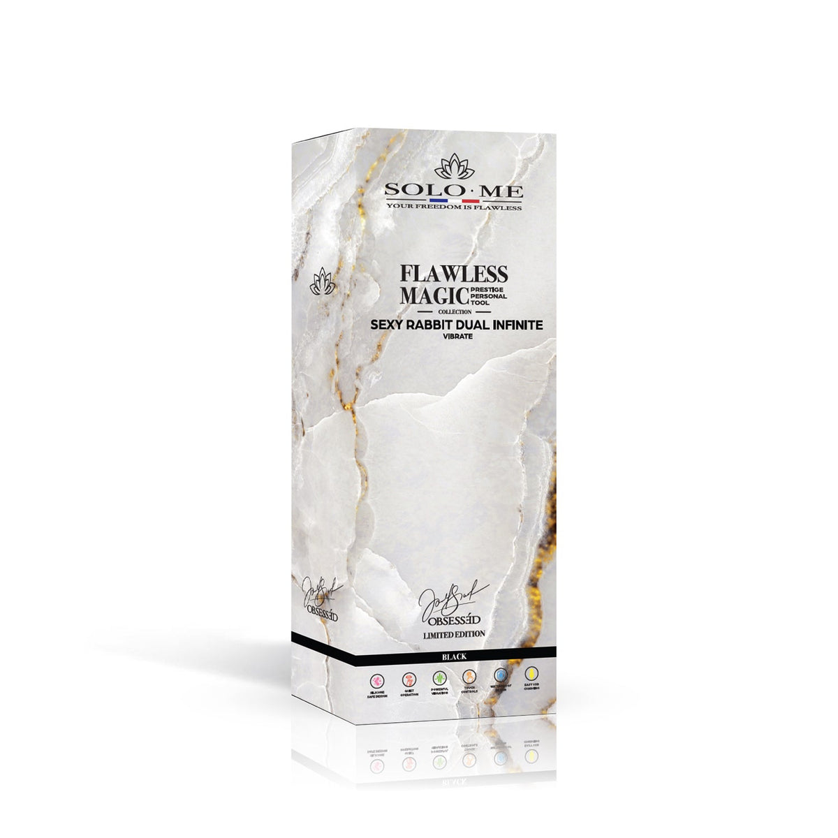 Flawless Magic Sexy Rabbit Dual Infinite - Black – solo-me.com